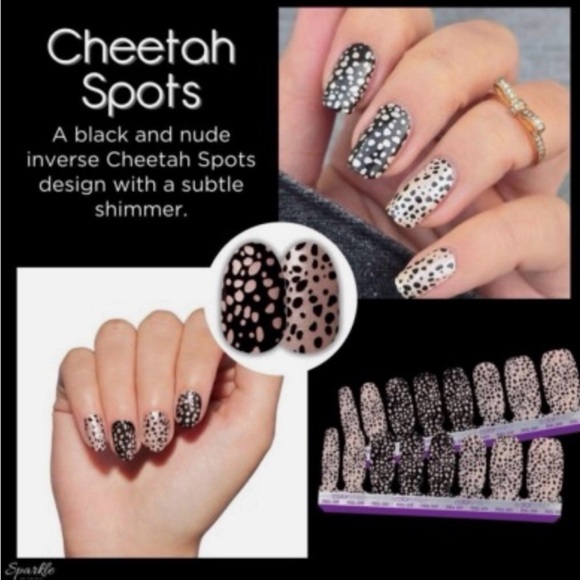 Color Street | Makeup | Color Street Cheetah Spots Black And Nude ...